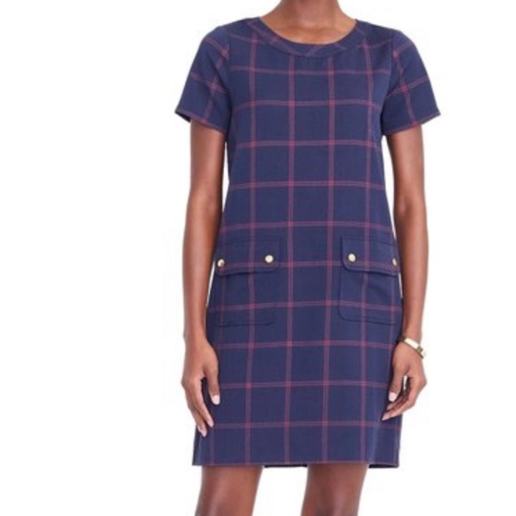 J. Crew | Dresses | J Crew Plaid Print Relaxed Fit Dress | Poshmark